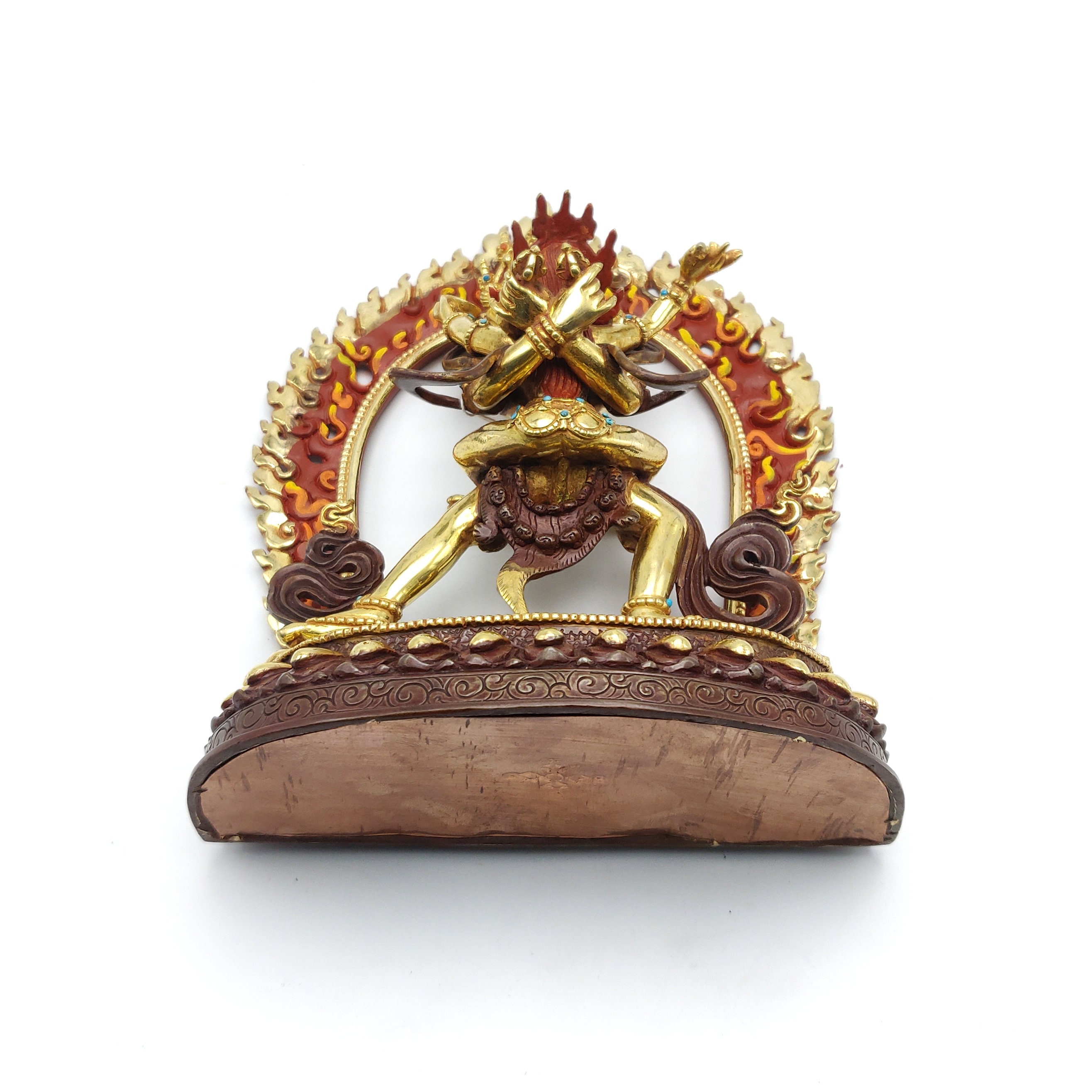 Unique Buddha Shakti Yab Yum Statue 8 Inch Tall-natural Metal Oxide ...
