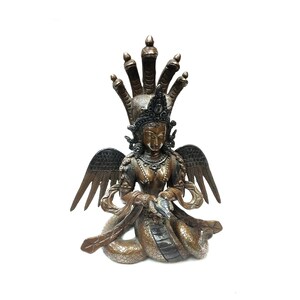 Suvanamaccha Mermaid Statue 8 Inch Tall-natural Metal Oxide | Etsy