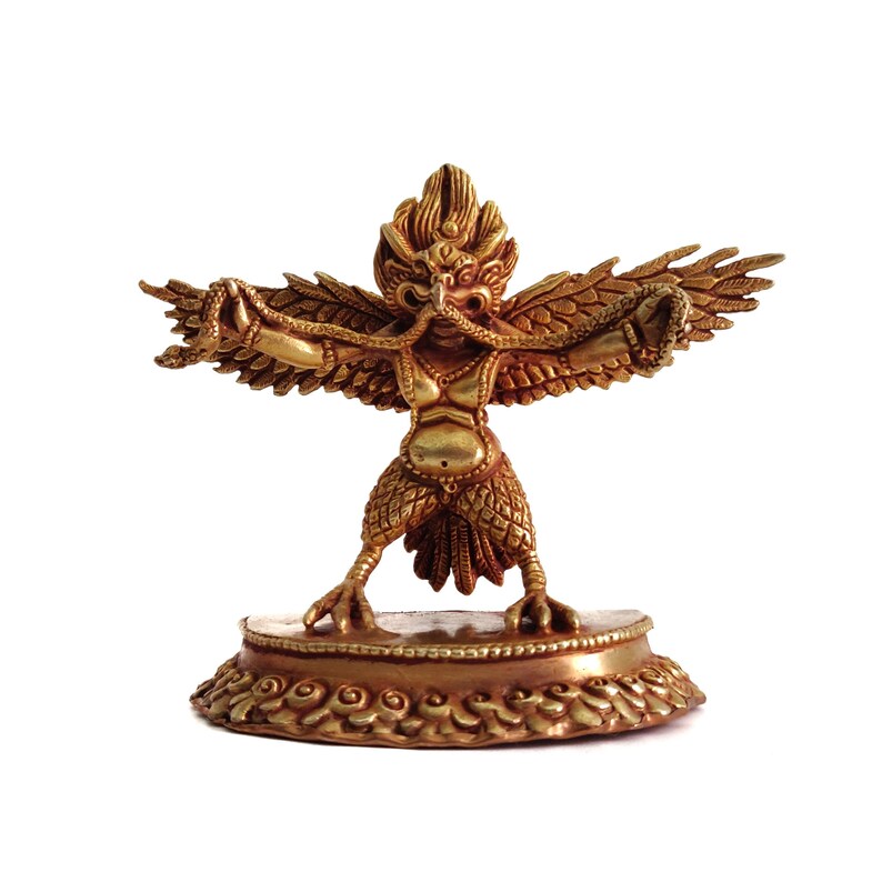 Garuda Statues, Gold Glidedgaruda Copper Figur, Unique Nepalese Statue ...