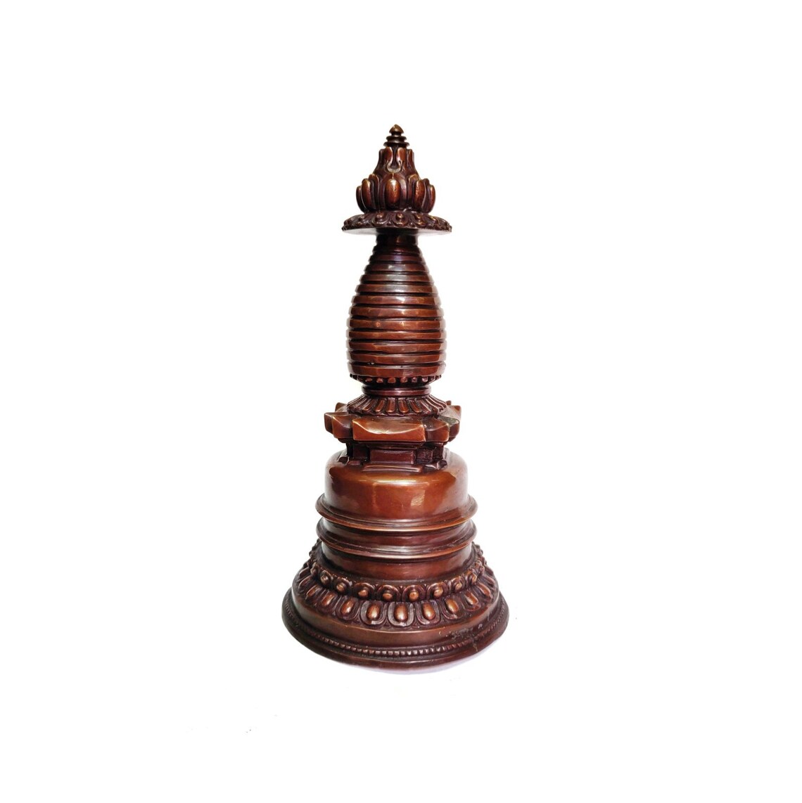 Hand Carved Solid Himalayan Copper Stupa Figure 6 Inch Stupa - Etsy