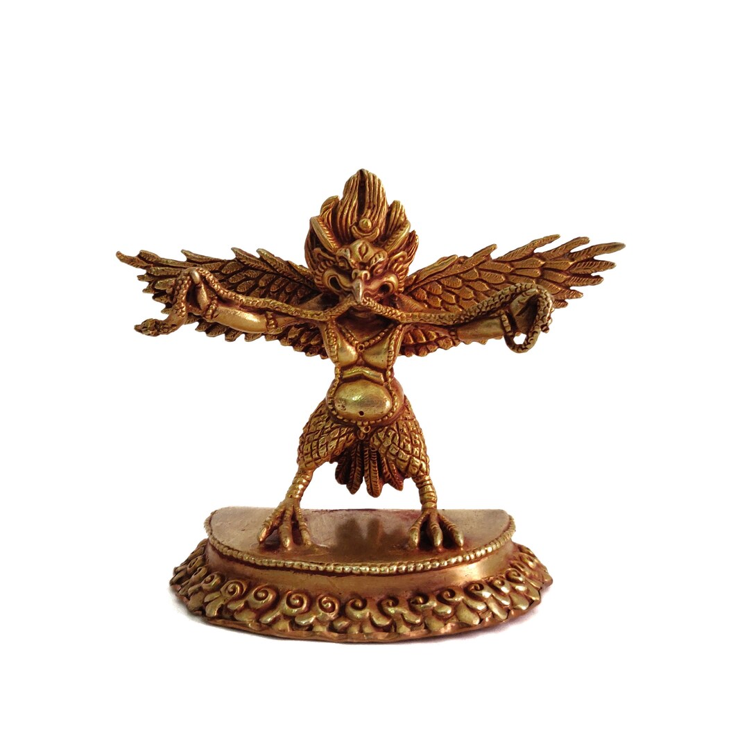 Garuda Statues, Gold Glidedgaruda Copper Figur, Unique Nepalese Statue ...