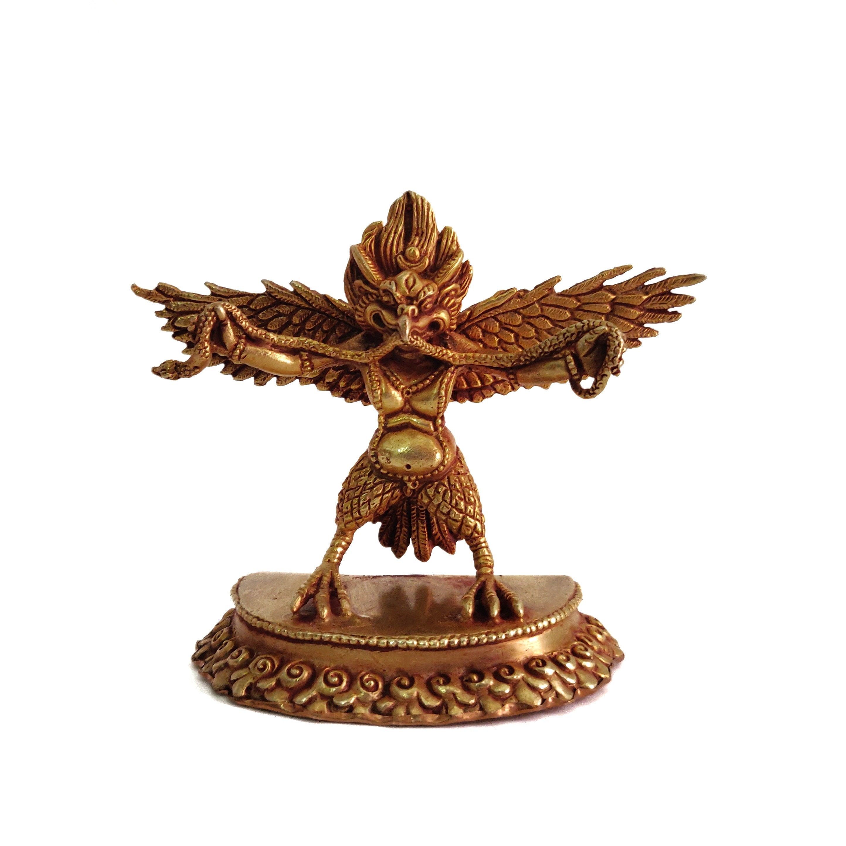 Garuda Statues, Gold Glidedgaruda Copper Figur, Unique Nepalese Statue ...