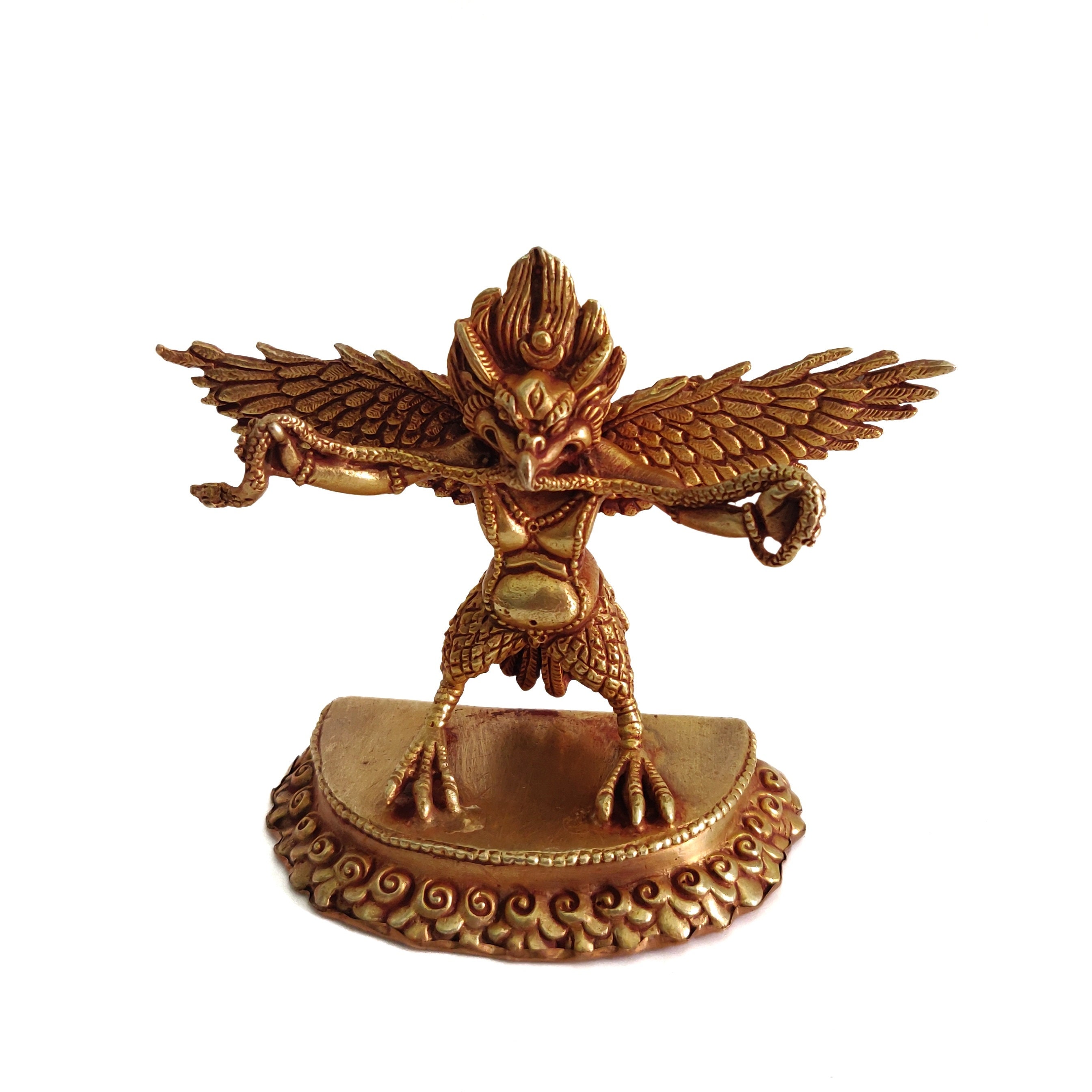 Garuda Statues, Gold Glidedgaruda Copper Figur, Unique Nepalese Statue ...