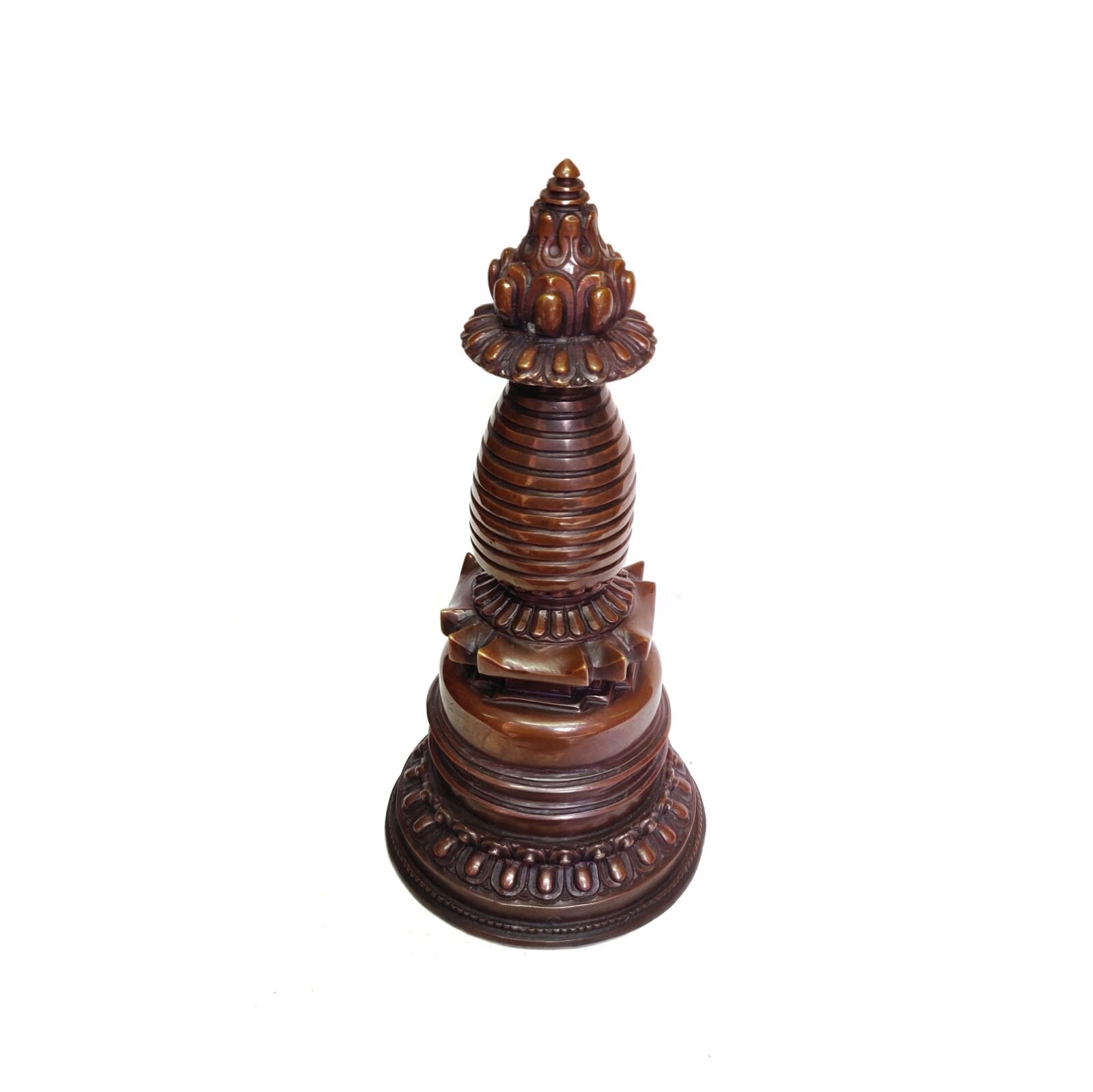 Hand Carved Solid Himalayan Copper Stupa Figure 6 Inch Stupa - Etsy