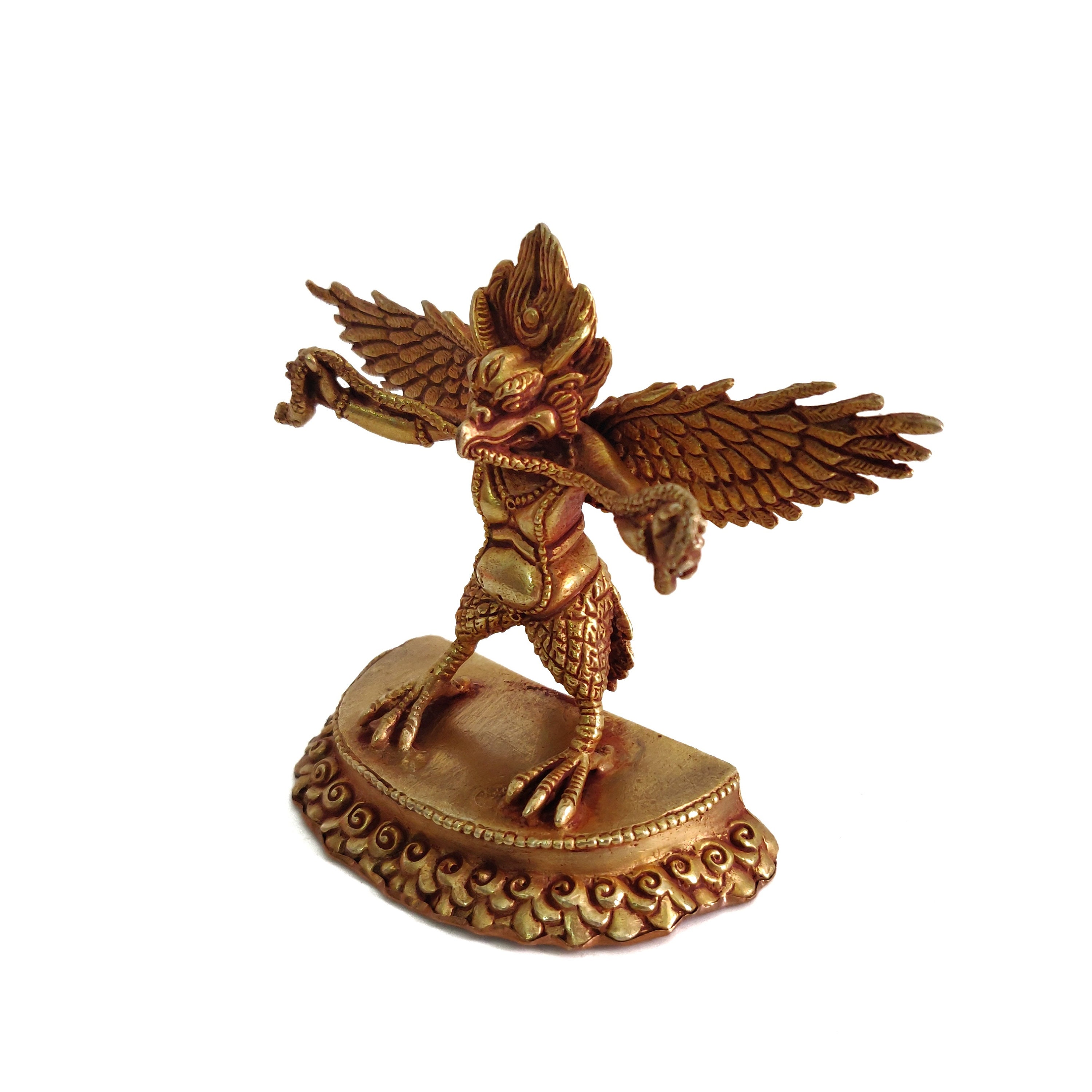Garuda Statues, Gold Glidedgaruda Copper Figur, Unique Nepalese Statue ...