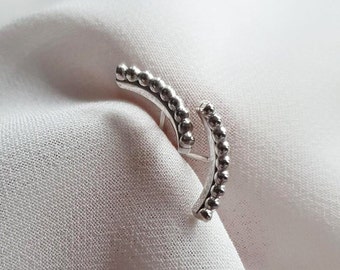 Minimalist Pearl Stud Ear Crawlers Ear Climbers Crawler - Etsy