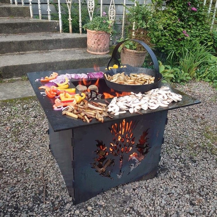 Firebox With Cooking Plate - Etsy UK