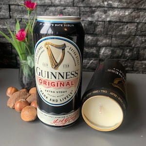 Guinness Can Candle -hand Poured, Vegan Friendly, Sustainable ...