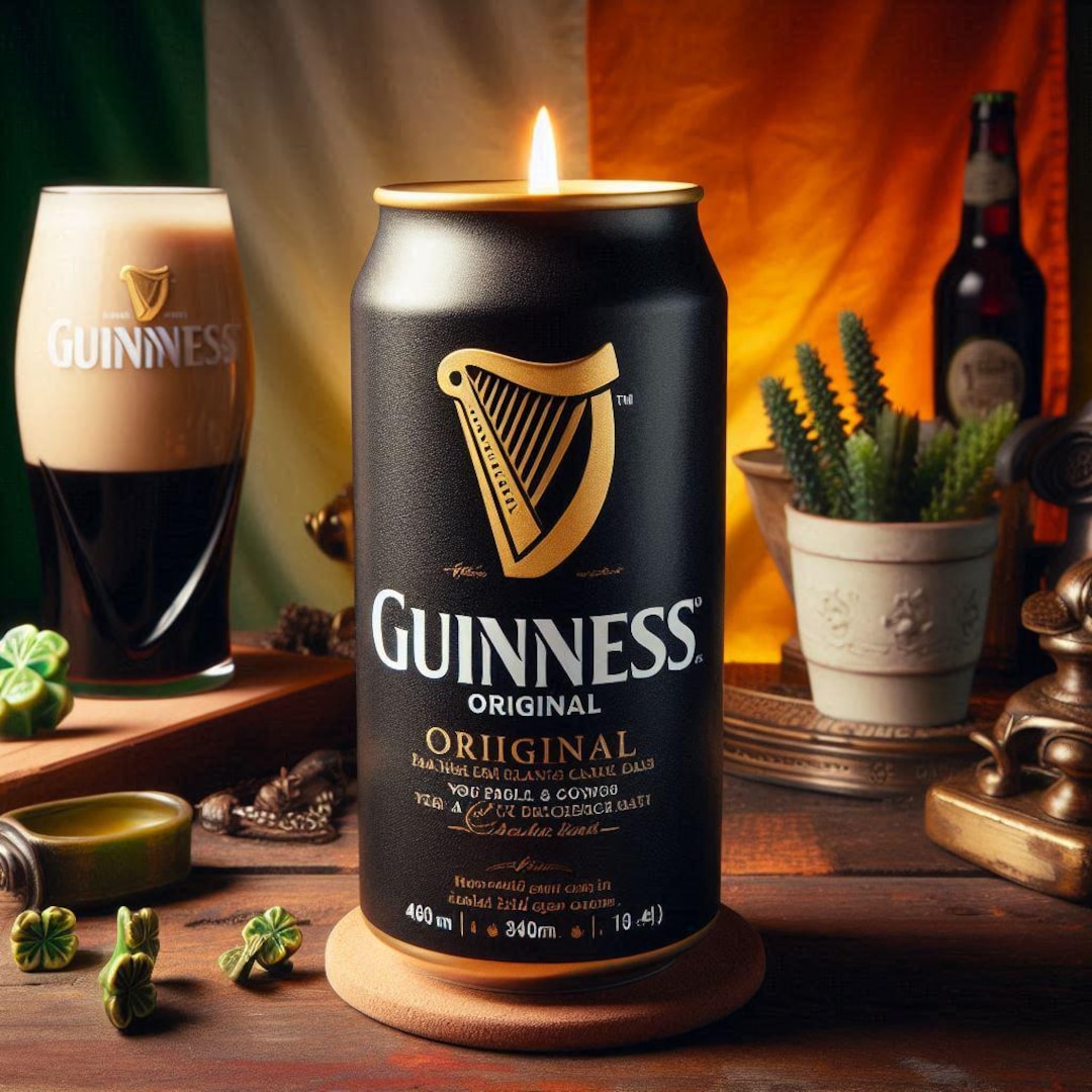 Guinness Can Candle -hand Poured, Vegan Friendly, Sustainable ...