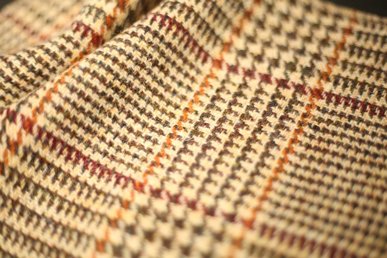 Harris Tweed Fabric by Metre Beige Dogtooth Bronze Suitable - Etsy Harris Tweed Fabric by Metre Beige Dogtooth Bronze Suitable - Etsy