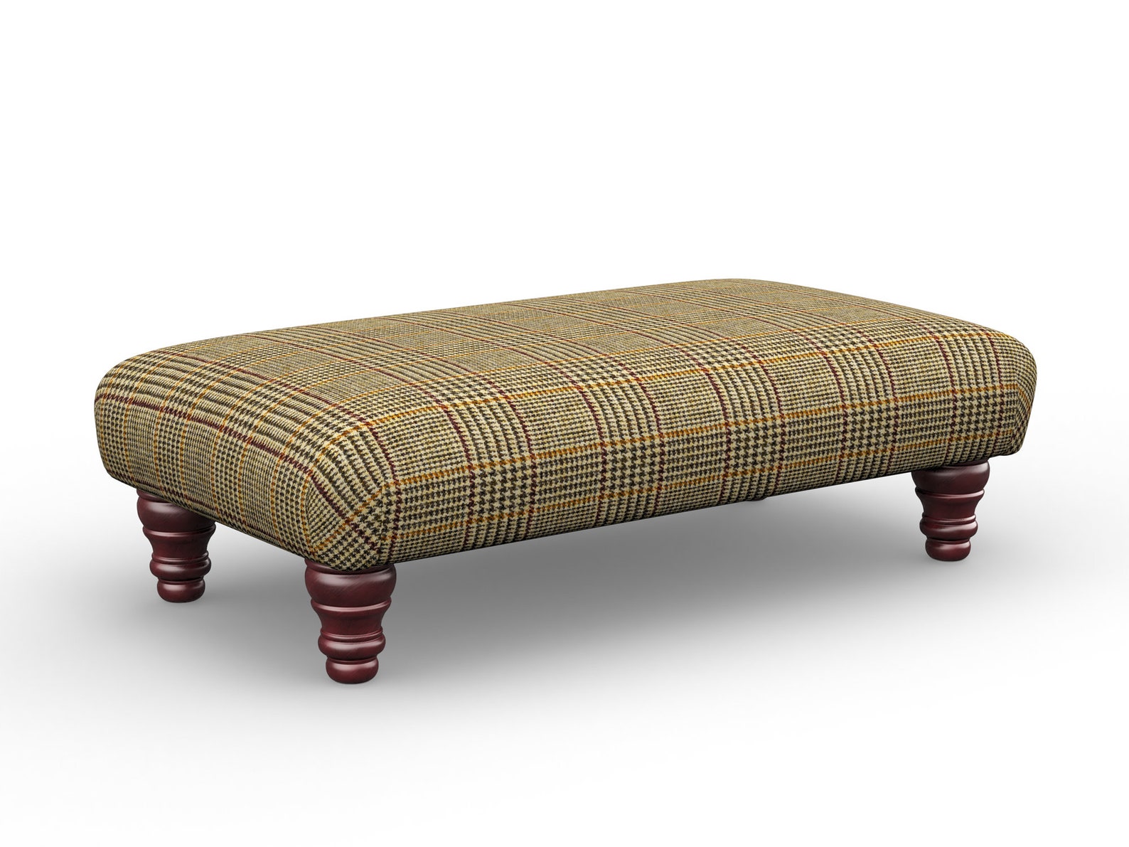 Harris Tweed Footstool in Dogtooth Bronze 100% Wool in 3 - Etsy UK