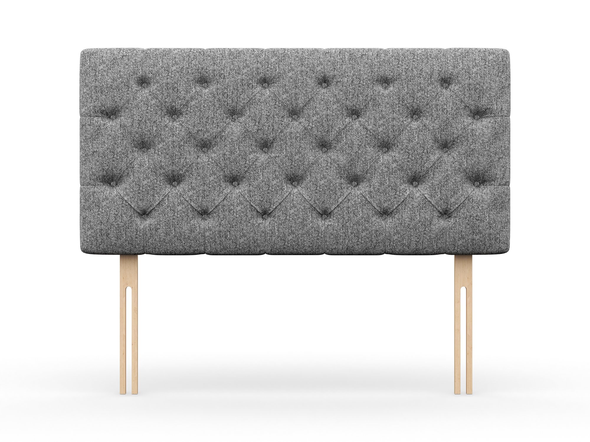 Harris Tweed Headboard in Herringbone Slate, Edgar Button Collection - Etsy
