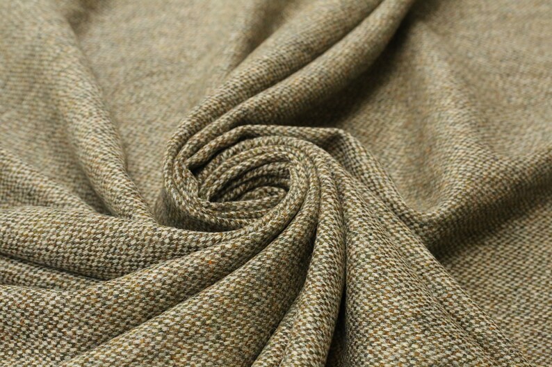 Harris Tweed Fabric by Metre Barleycorn Sage Suitable for | Etsy