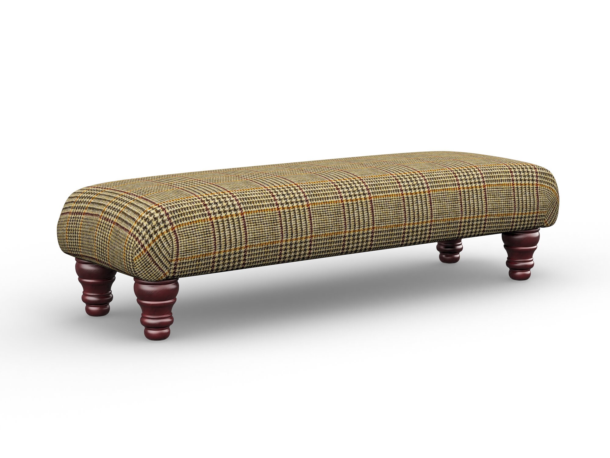 Harris Tweed Footstool in Dogtooth Bronze 100% Wool in 3 - Etsy UK