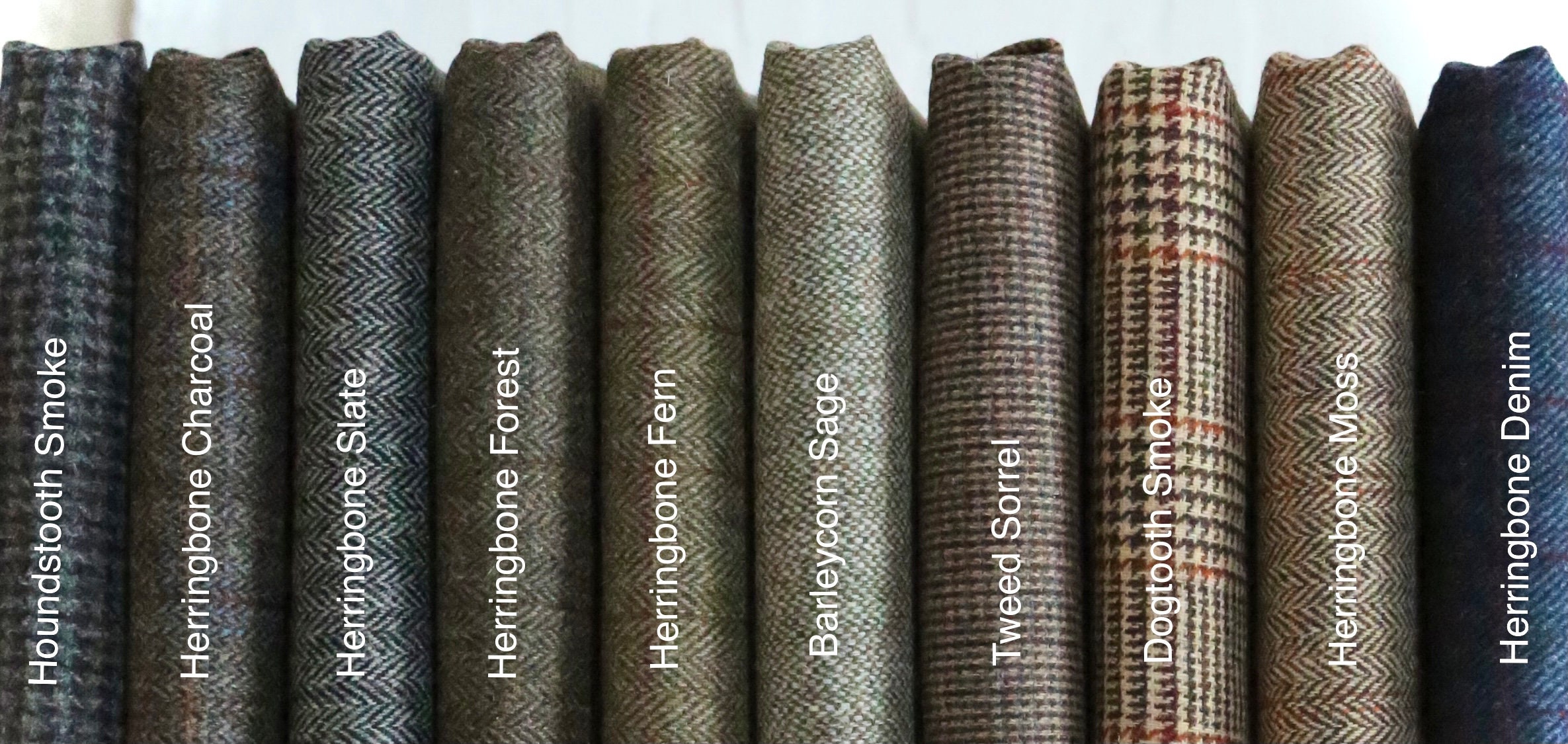Harris Tweed Fabric by Metre Grey Herringbone Slate Suitable - Etsy UK