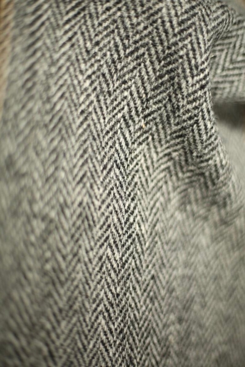 Harris Tweed Headboard in Herringbone Slate, Edgar Button Collection - Etsy
