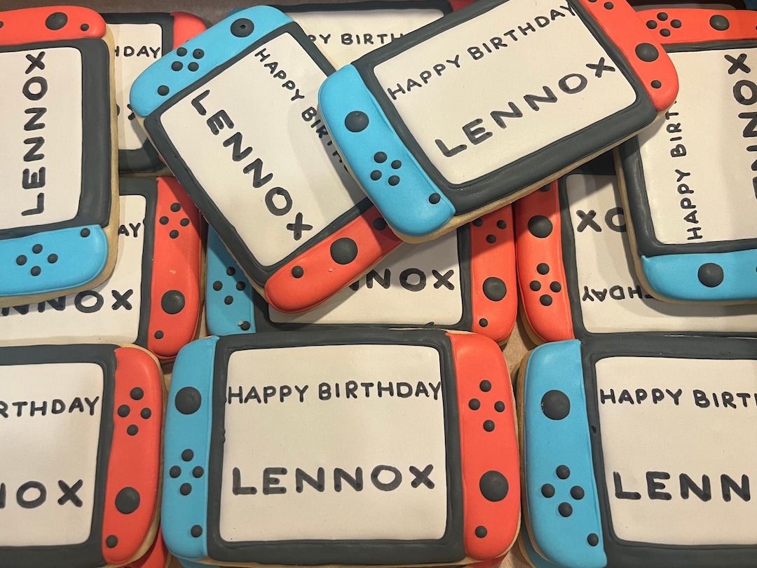 Nintendo Switch Decorated Cookies - Etsy