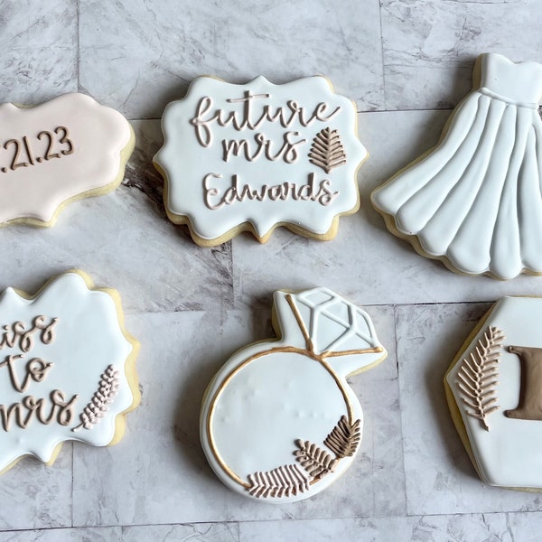 Wedding Shower Cookies - Etsy