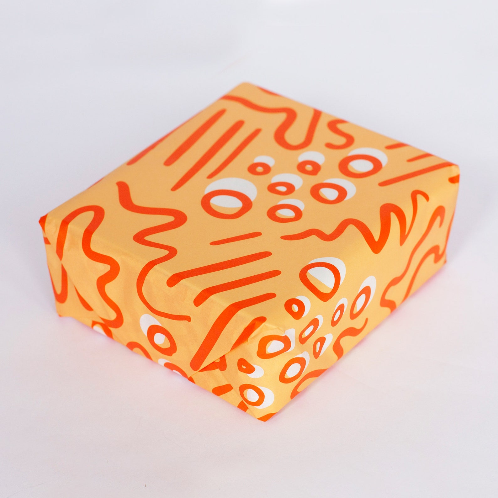 Tissue Paper 50 X Orange Doodles Tissue Paper Packaging - Etsy