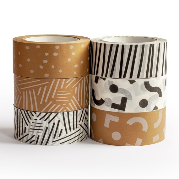 Any 6 x Printed designer tapes Designer tape Packaging tape | Etsy