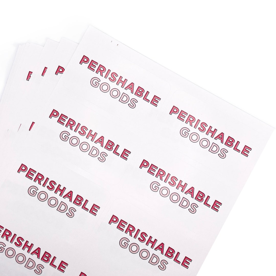Stickers, Perishable Food Stickers, Bakers Stickers - Etsy
