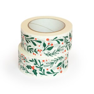 Christmas Tape, Xmas, Festive, Parcel Tape, Foilage, Packaging, Sticky ...