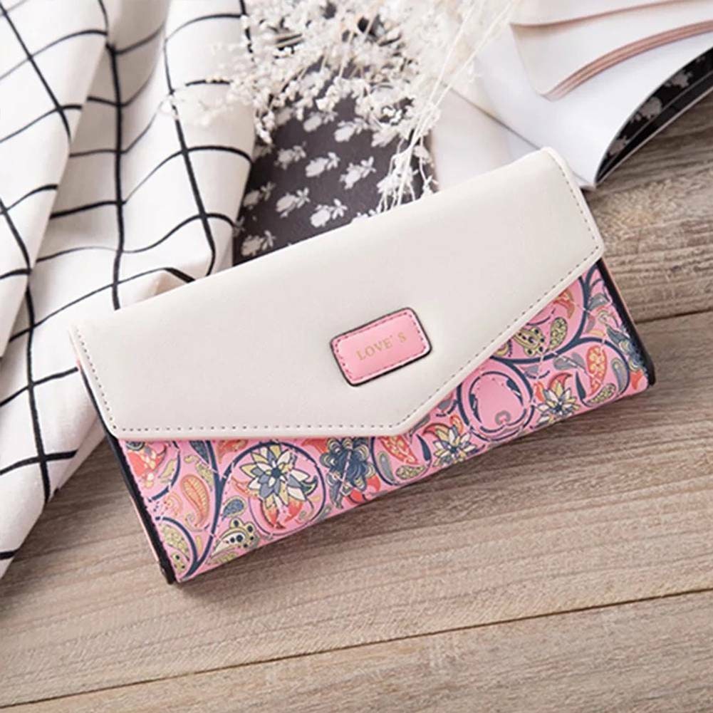 Women Ladies Wallet Purse Leather Wallet Card Button Clutch - Etsy UK