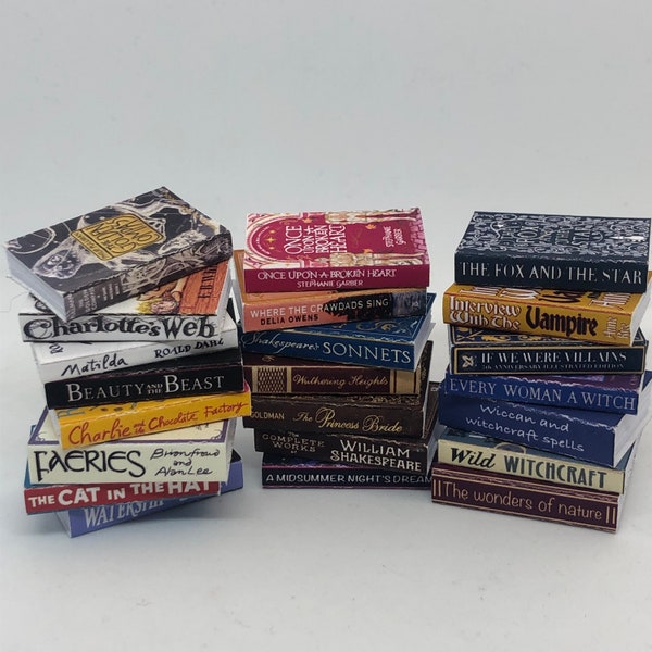 Miniature Books - Etsy