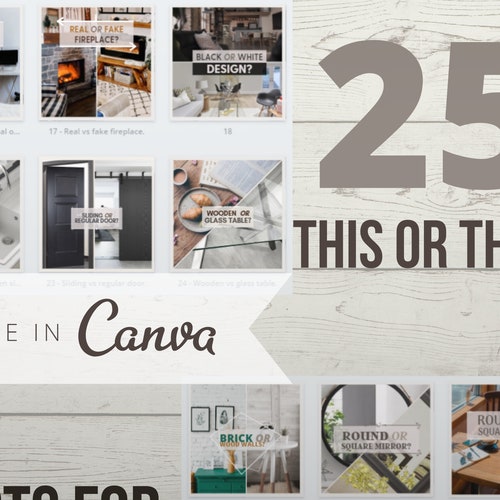 Real Estate This or That Social Media Posts Realtor Social - Etsy