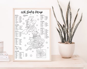 Small Business Map of Sales - Etsy UK