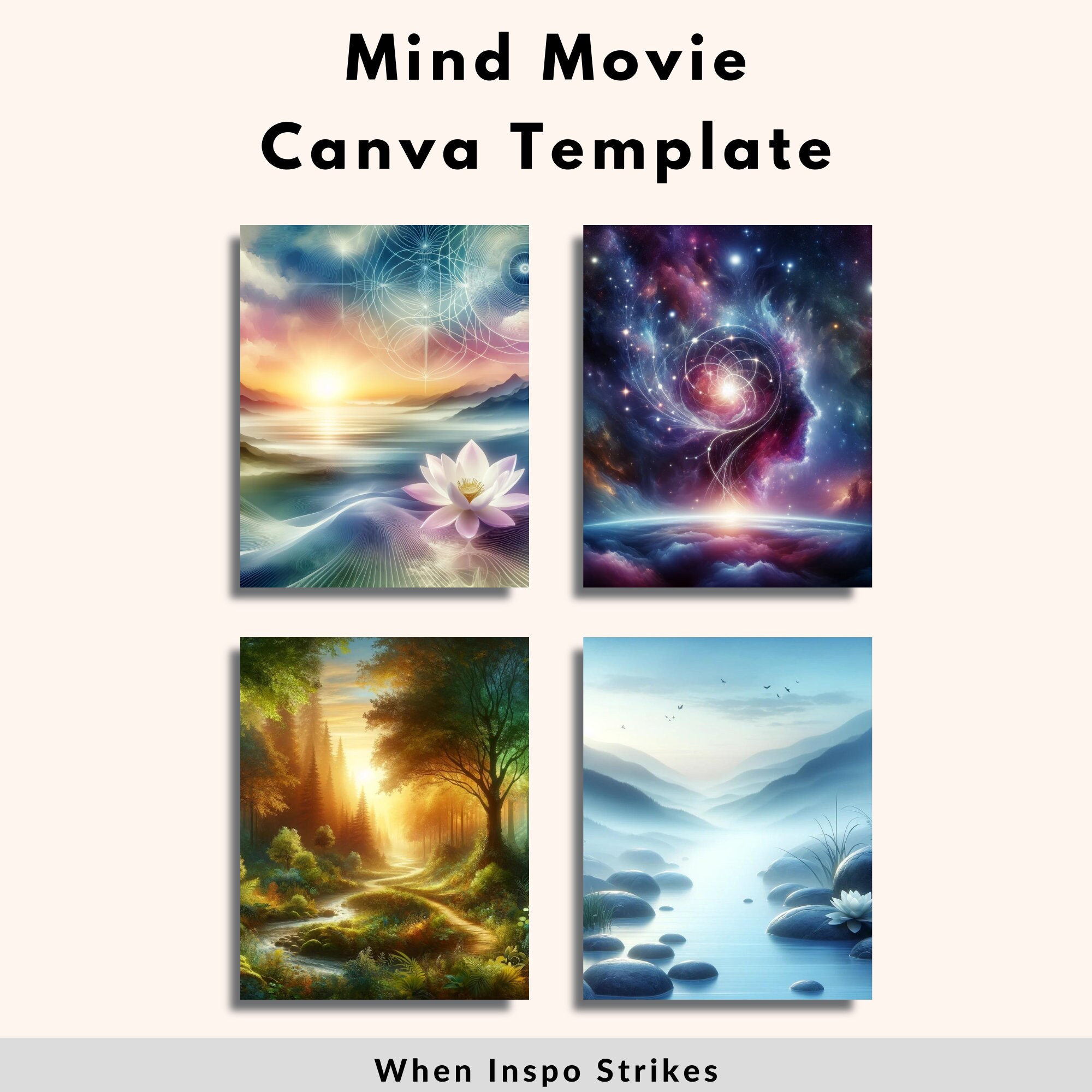 Mind Movie Canva Template 2024 Digital Vision Board Movie for ...