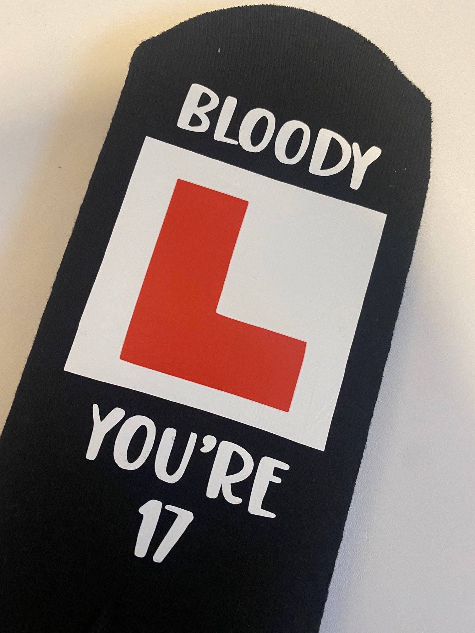 Personalised 17th Birthday Driving Gif Socks T Bloody L - Etsy
