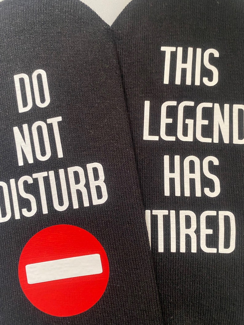 Do Not Disturb This Legend Has Retired - Retirement Gift Socks Gift ...