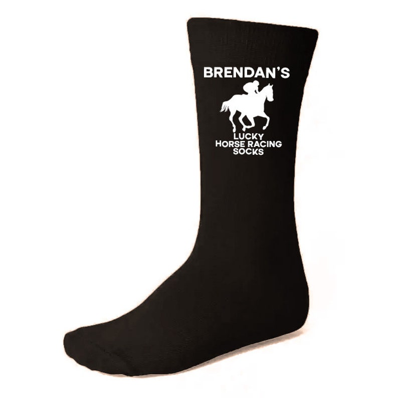 Personalised Lucky Horse Racing Socks - Racing Socks Gift for Her / Him ...