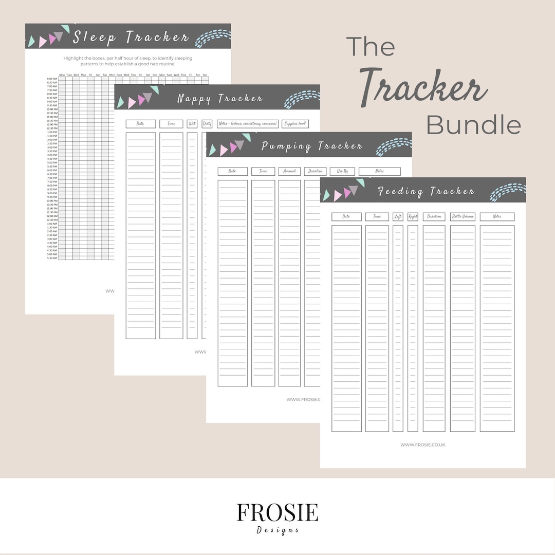 Baby Tracker Bundle / Printable Baby Log / Newborn Log / Feeding ...