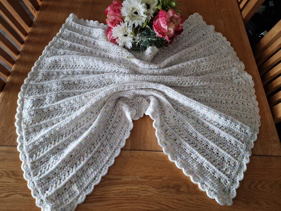Crochet Baby Cot Blanket - Etsy