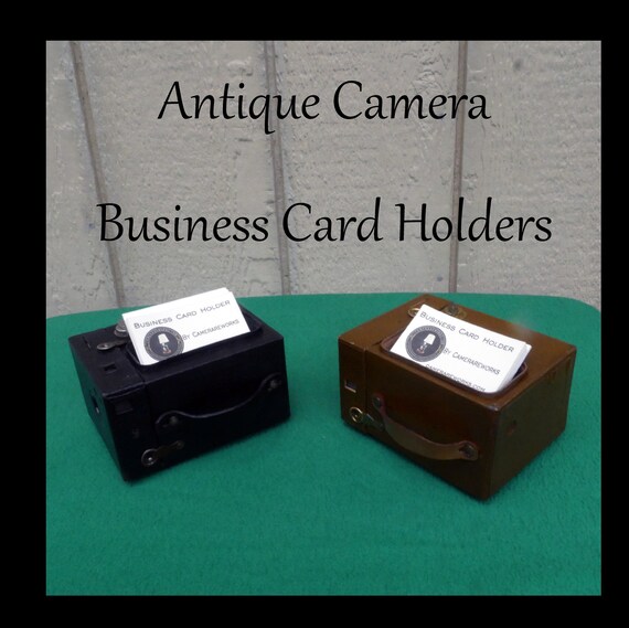 Antique Retro Box Camera Business Card Holder for Studios and - Etsy