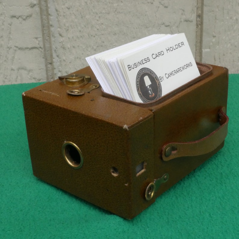 Antique Retro Box Camera Business Card Holder for Studios and - Etsy