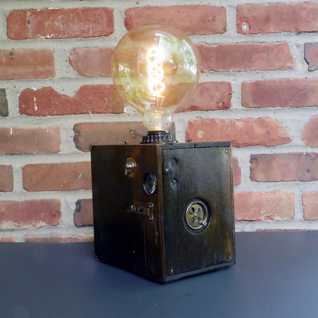 Antique Wood Repurposed Camera Lamp 1917 Kewpie Kamera No. 3A, Gift for ...