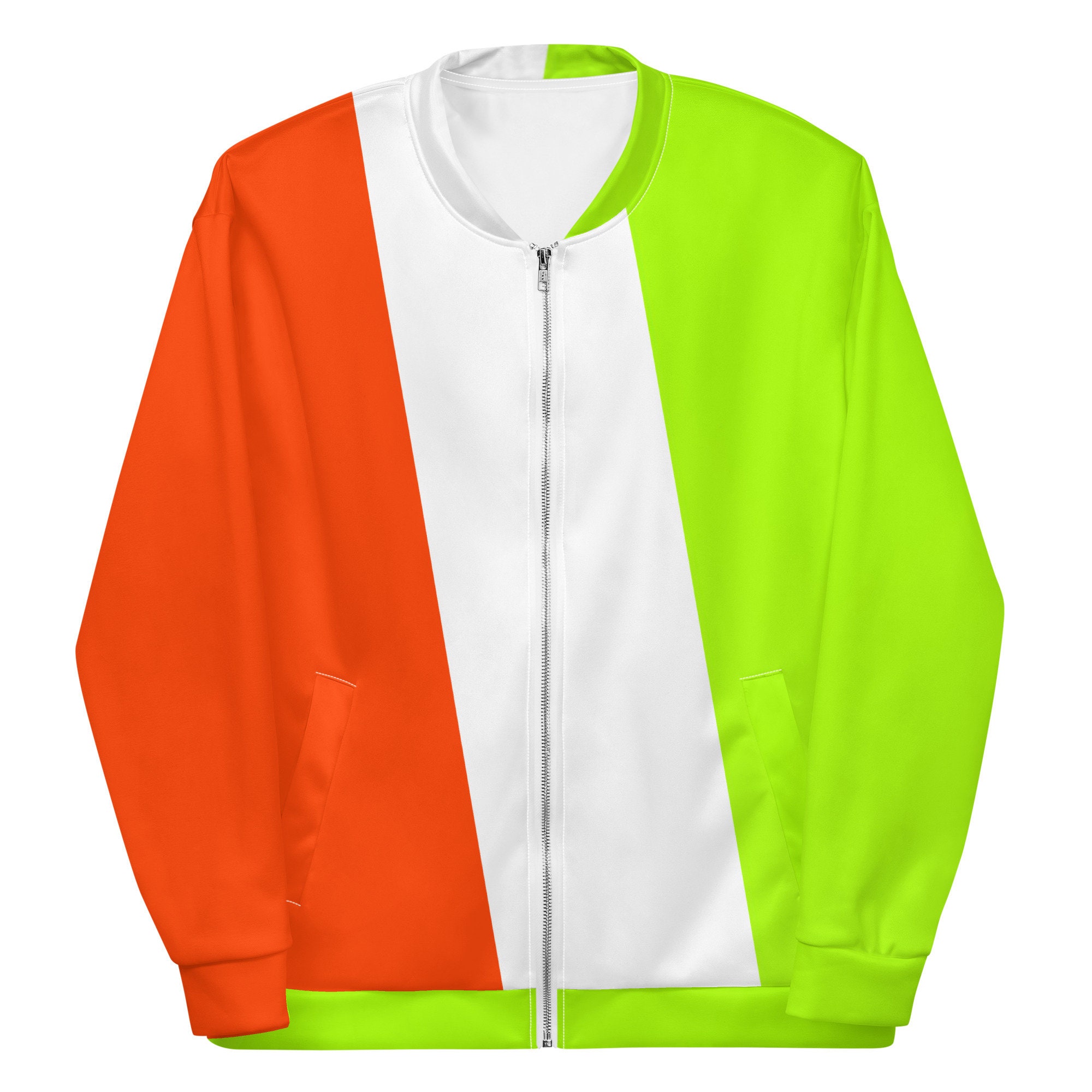 Neon India Flag Colors Unisex Bomber Jacket - Etsy
