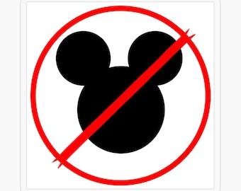 BOYCOTT DISNEY Stickers 25-500pack Gag Decal Labels Hard Hat Protest ...