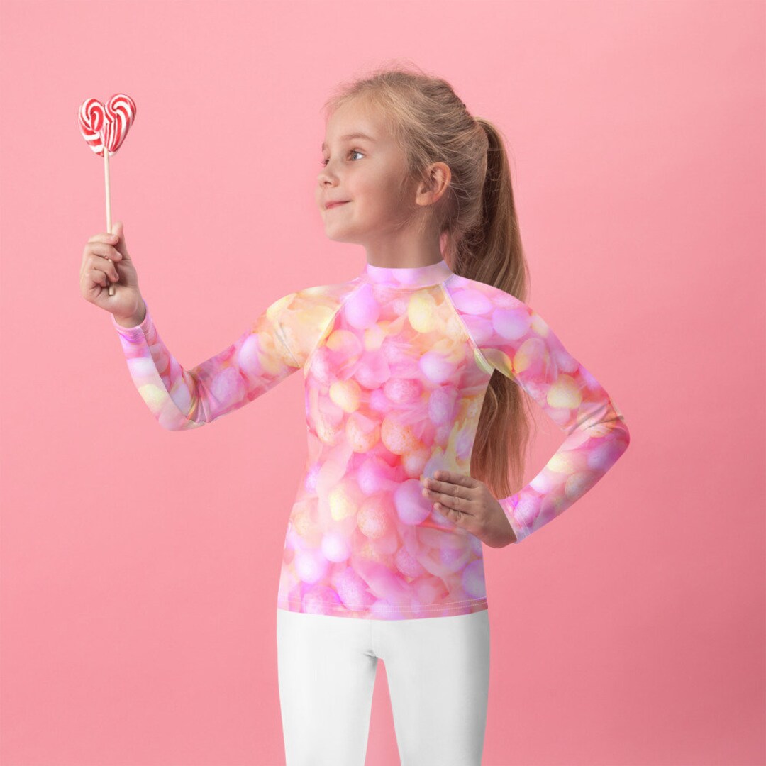 Pastel Candy Kids Rash Guard / Kids Rashie / Kids Swimwear - Etsy
