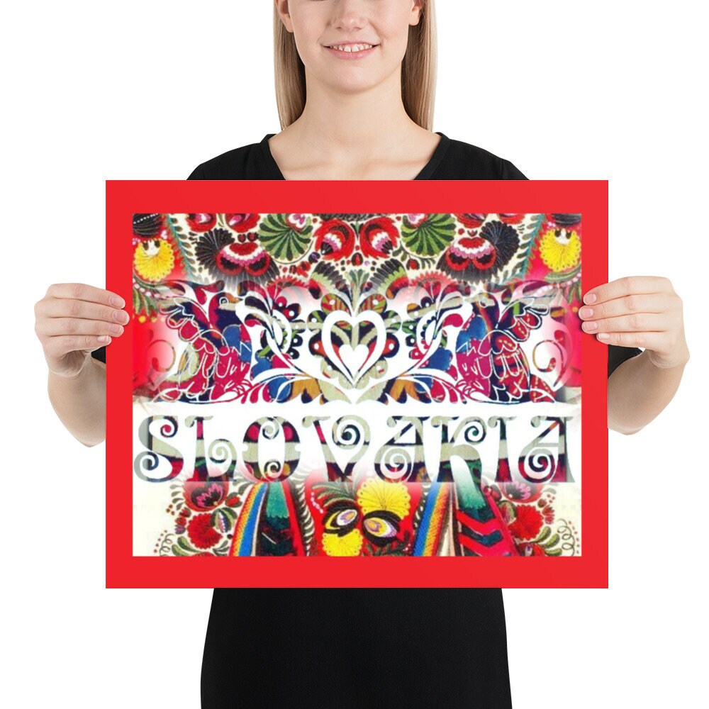 SLOVAKIA / Poster / Wall Decoration / Wall Print Slovak Folk - Etsy
