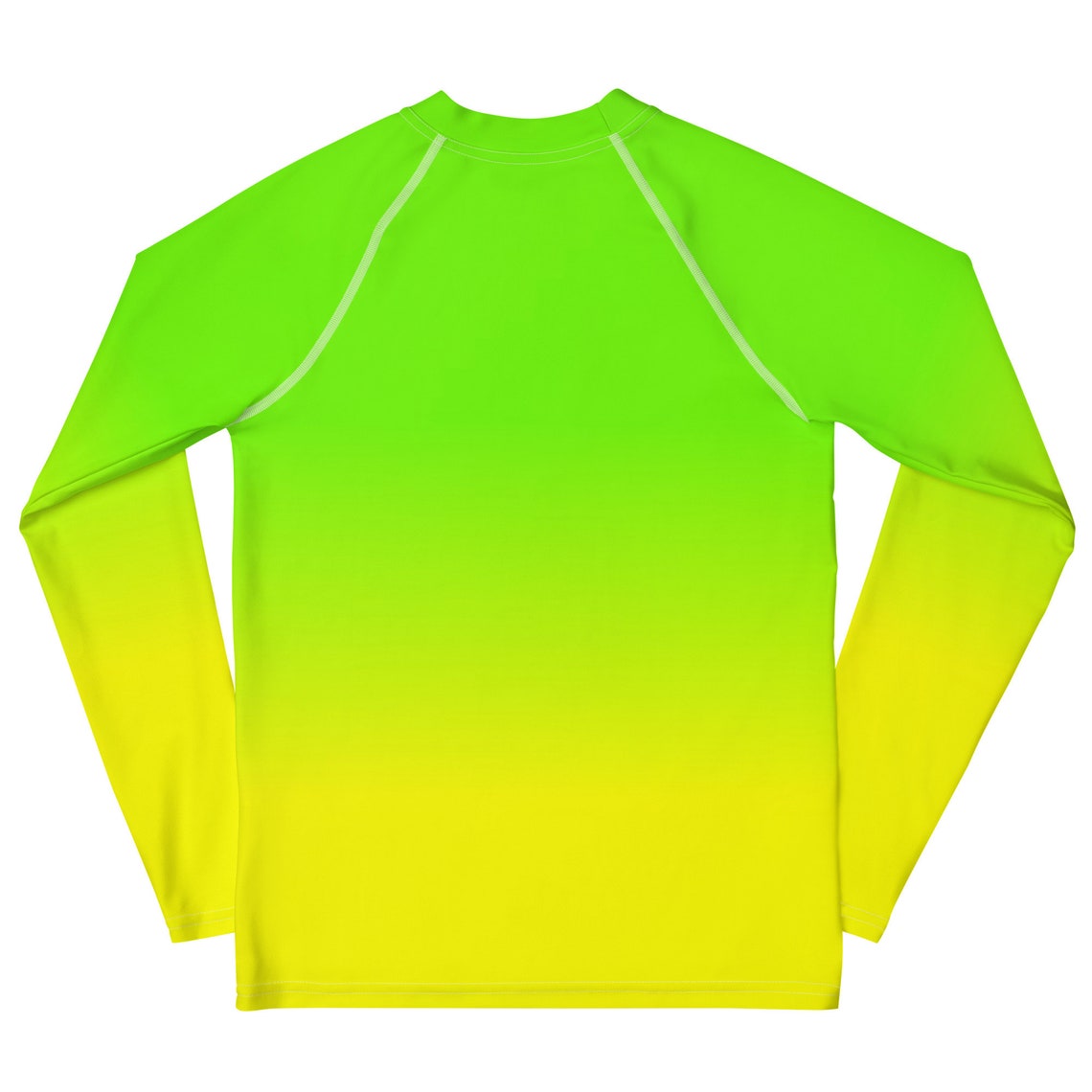 Neon Lime Green & Yellow / Youth Rash Guard / Girl's Rash Guard / Boy's ...