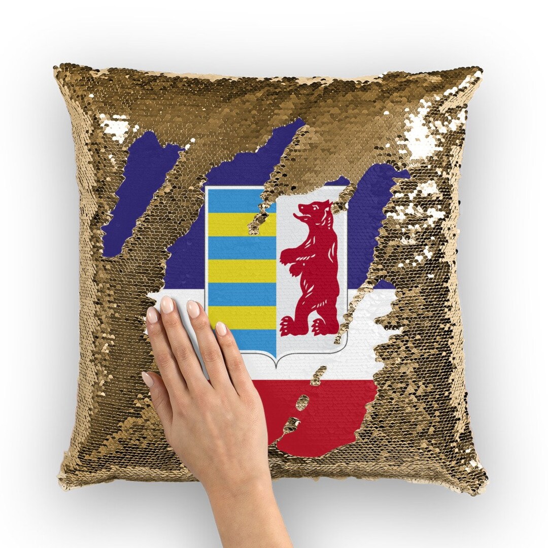 Rusyn Flag Sequin Cushion Cover Only / or With Insert - Etsy