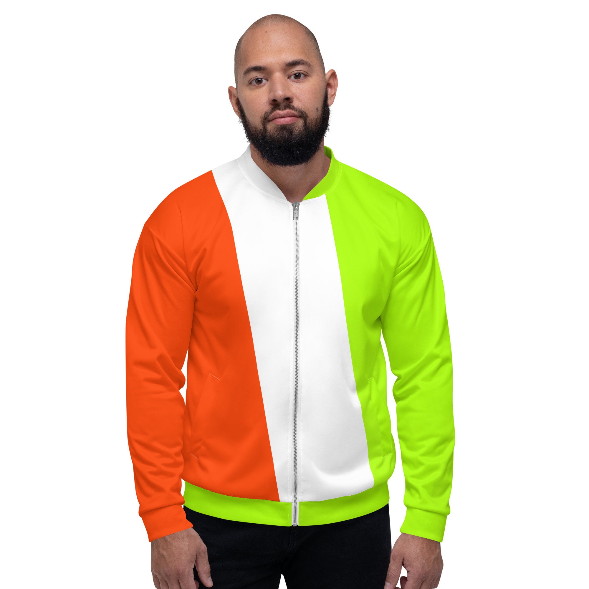 Neon India Flag Colors Unisex Bomber Jacket - Etsy