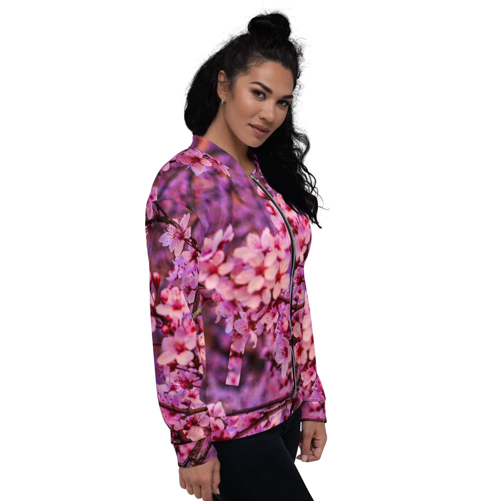 Sakura Cherry Blossom / Unisex Bomber Jacket - Etsy