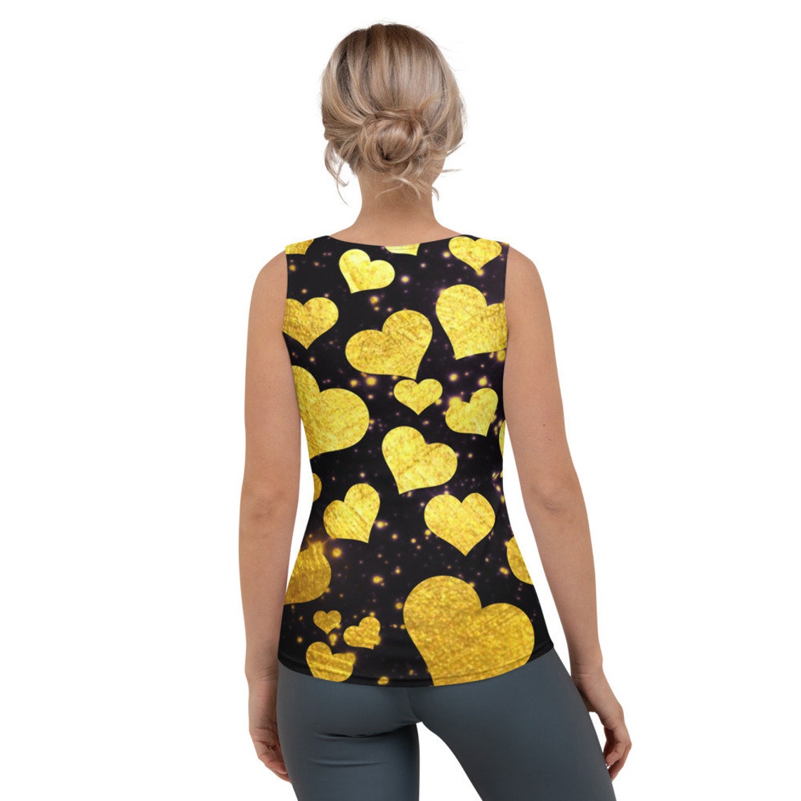 Hearts of Gold / Tank Top / Gold Tank Top - Etsy