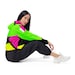 Neon Color Blocking Women’s Cropped Windbreaker / Cropped Jacket - Etsy