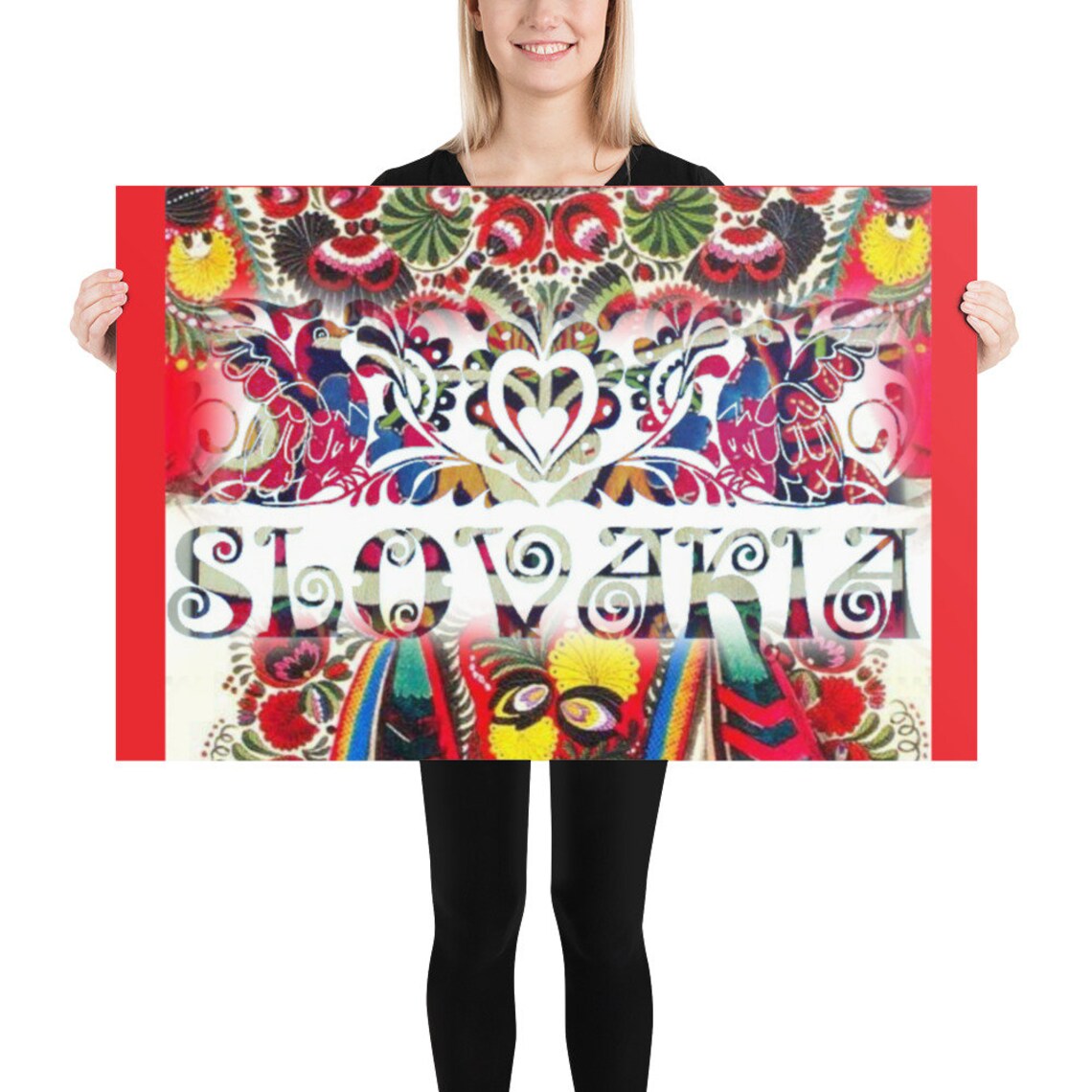 SLOVAKIA / Poster / Wall Decoration / Wall Print ( Slovak Folk Pattern ...